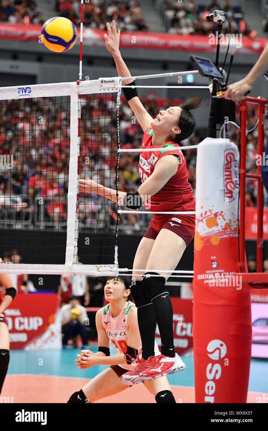Kanagawa, Japan. Credit: MATSUO. 16th Sep, 2019. Mayu Ishikawa (JPN) Volleyball : 2019 FIVB ...