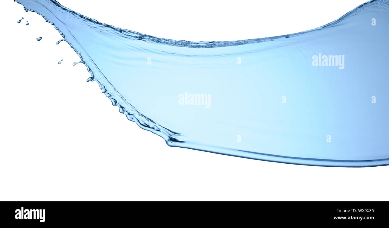 Beautiful water splash isolated on white Stock Photo - Alamy