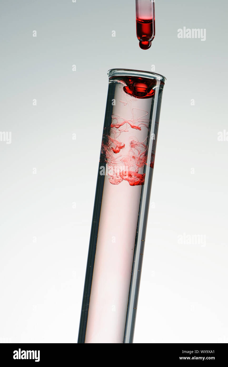 Test tube and pipette close-up Stock Photo - Alamy