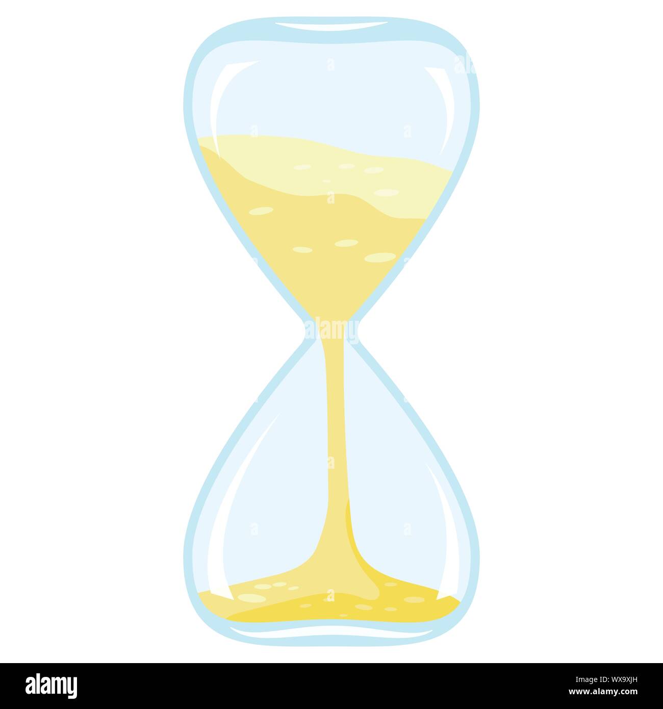 Vector illustration of flat style cartoon design closeup colored time ...