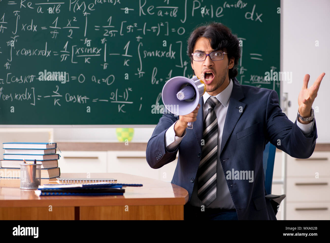 Angry teacher classroom hi-res stock photography and images - Alamy