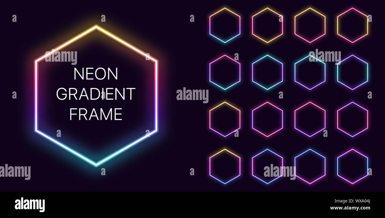 Hexagonal gradient Stock Vector Images - Alamy
