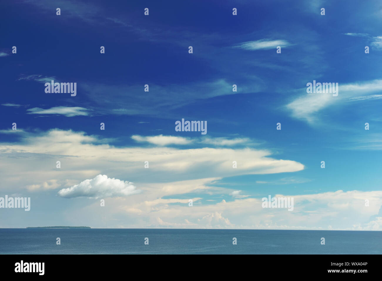 Sky above sea at Bohol, Philippines Stock Photo - Alamy