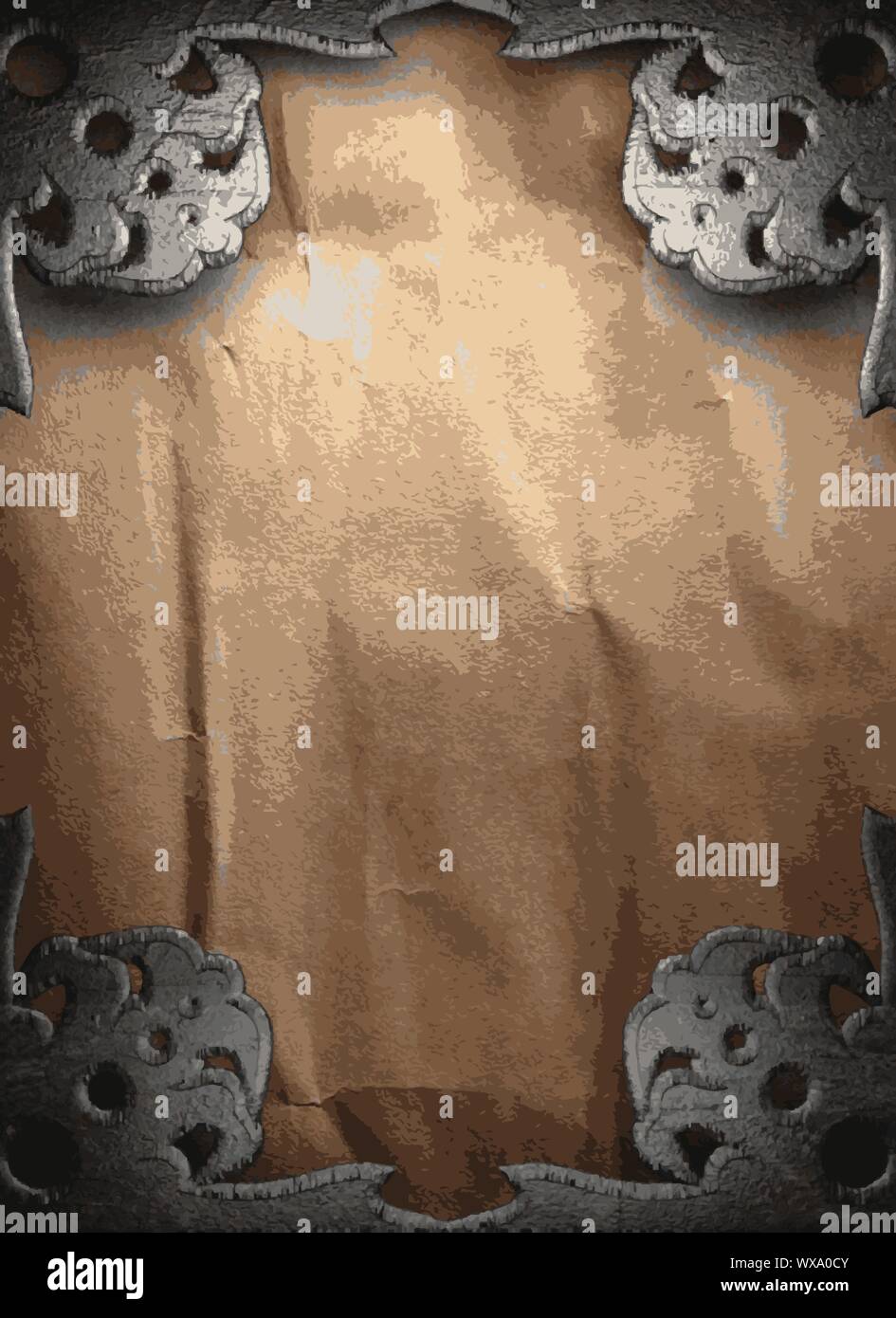 metal and paper background Stock Vector Image & Art - Alamy