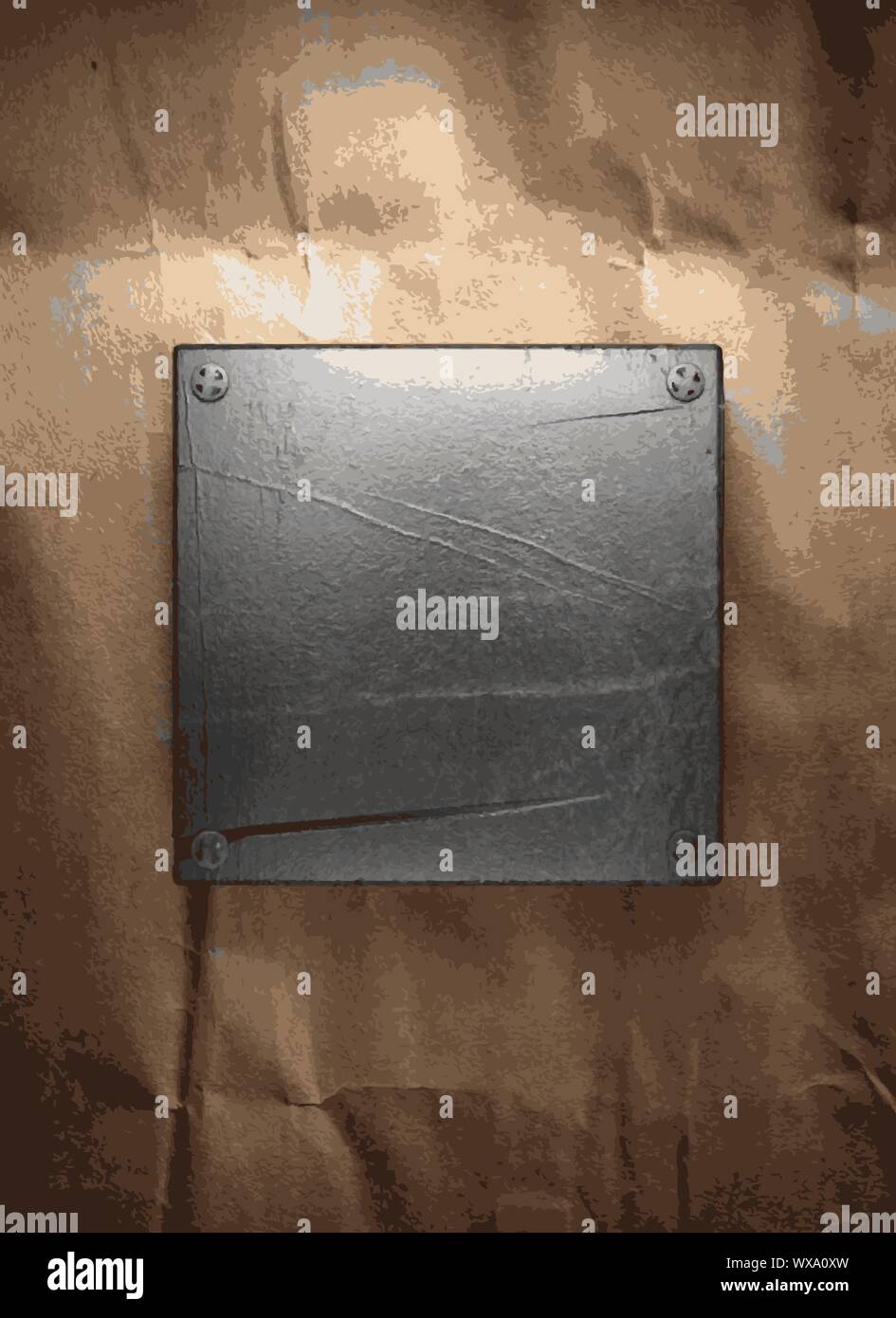 metal and paper background Stock Vector Image & Art - Alamy