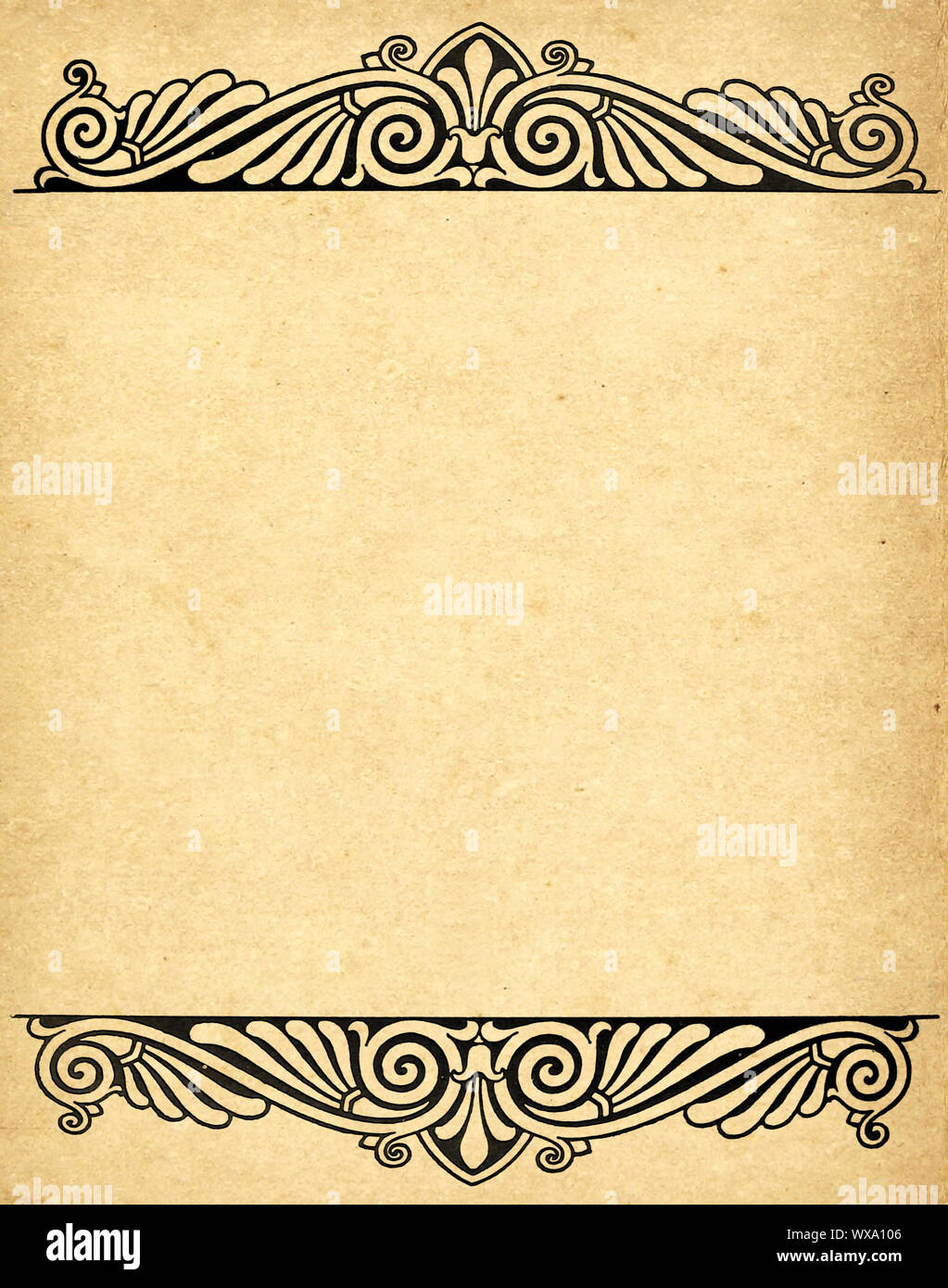 old grunge paper background with victorian style Stock Photo - Alamy