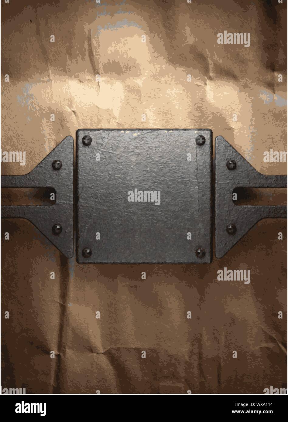 metal and paper background Stock Vector Image & Art - Alamy