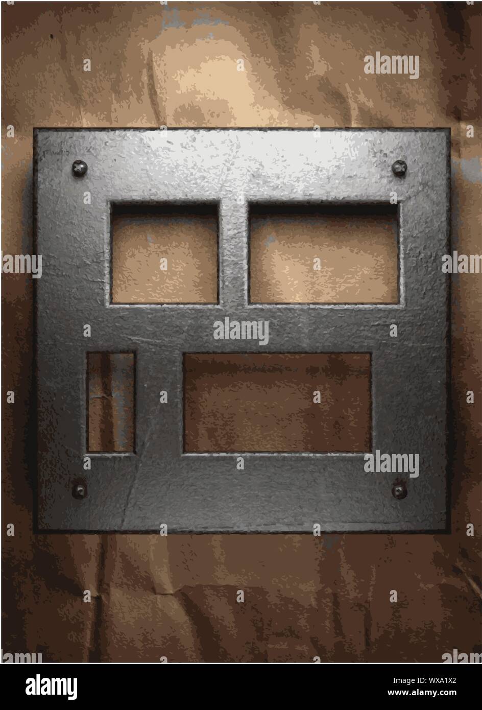 metal and paper background Stock Vector Image & Art - Alamy