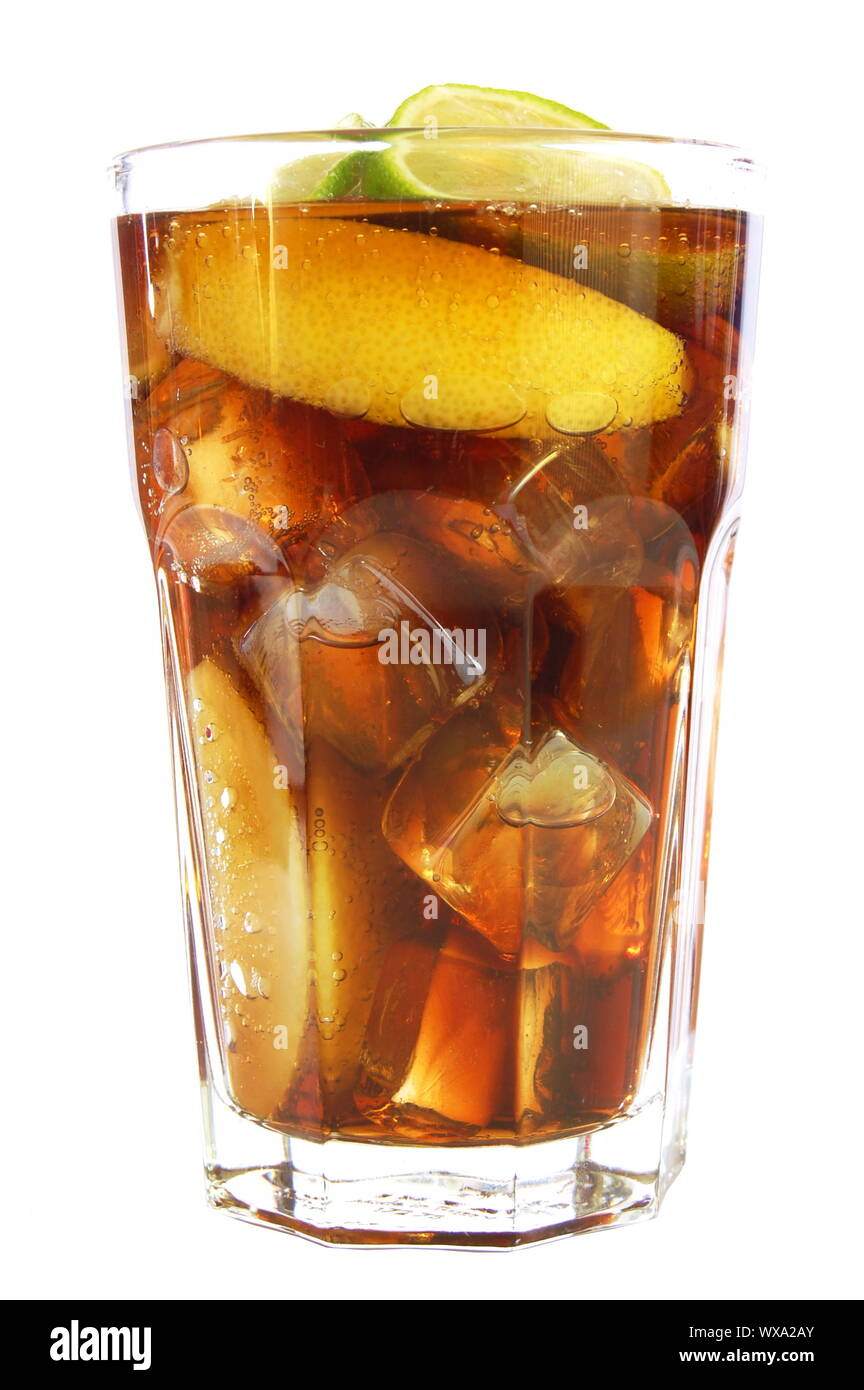 cool cole drink isolated on white background Stock Photo - Alamy