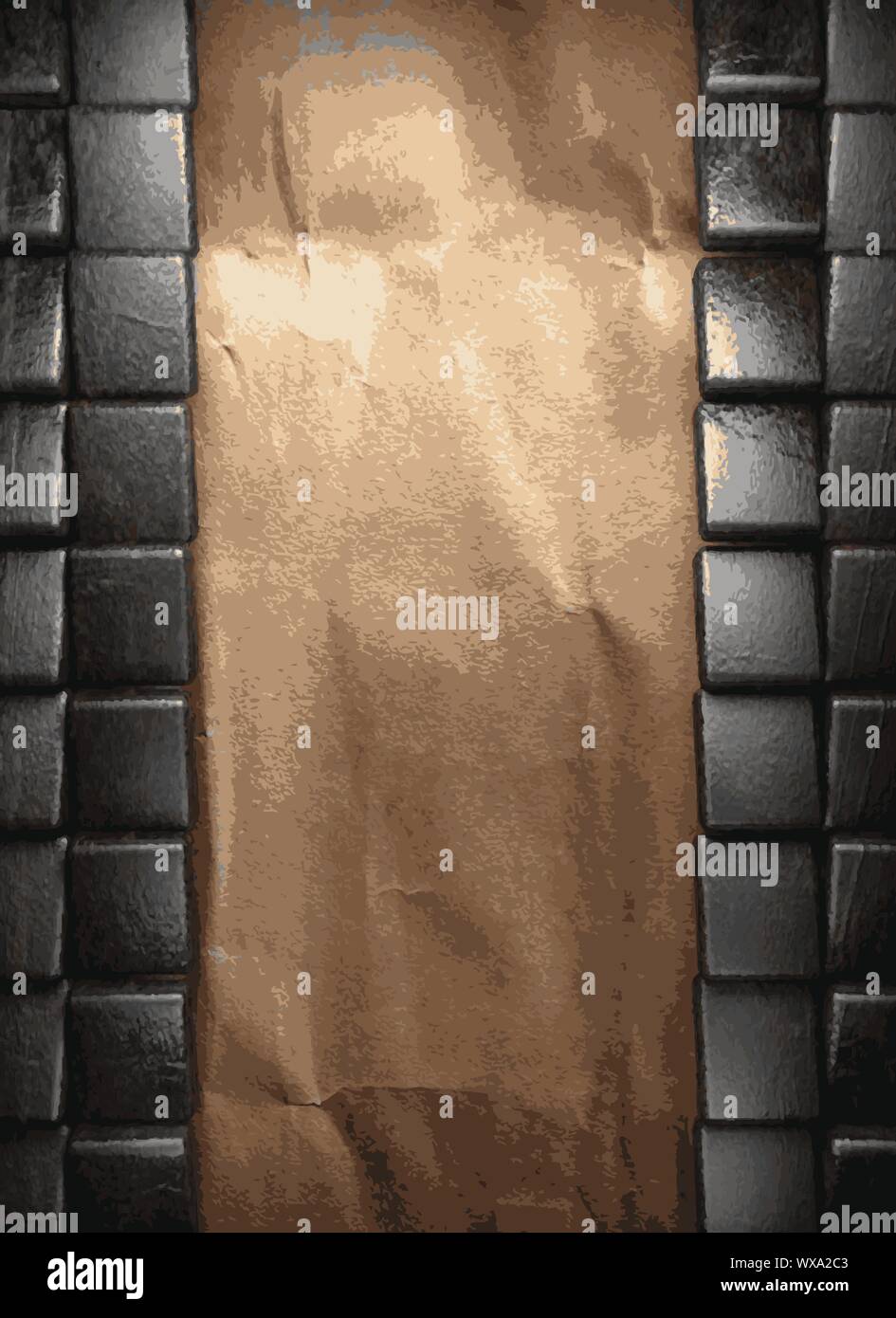 metal and paper background Stock Vector Image & Art - Alamy