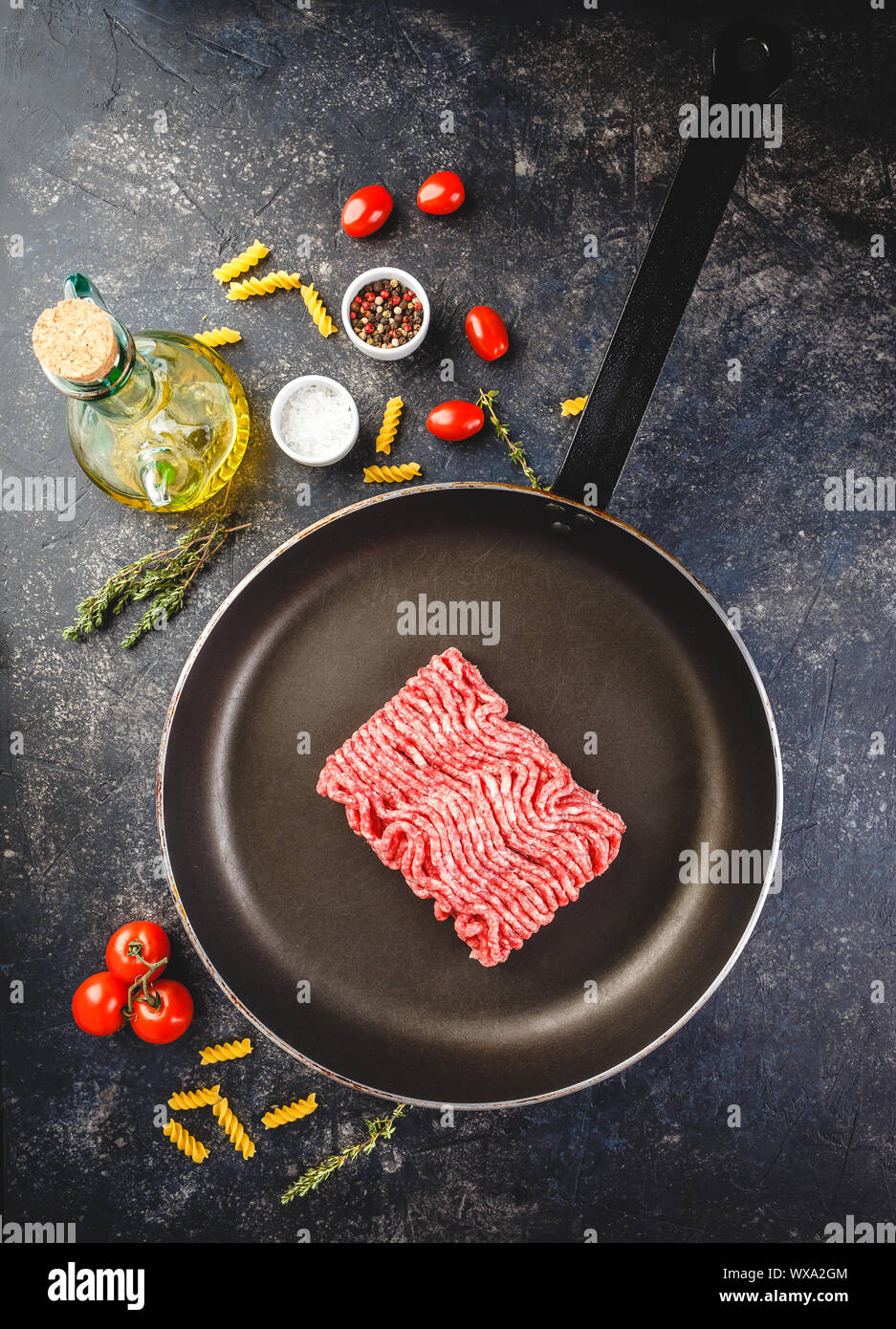 Fresh raw minced beef Stock Photo - Alamy