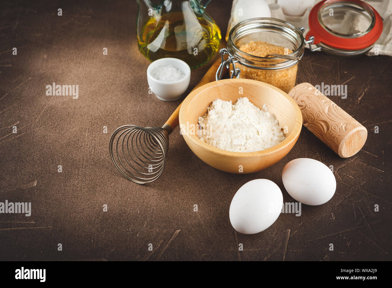 Items and ingredients for baking Stock Photo - Alamy