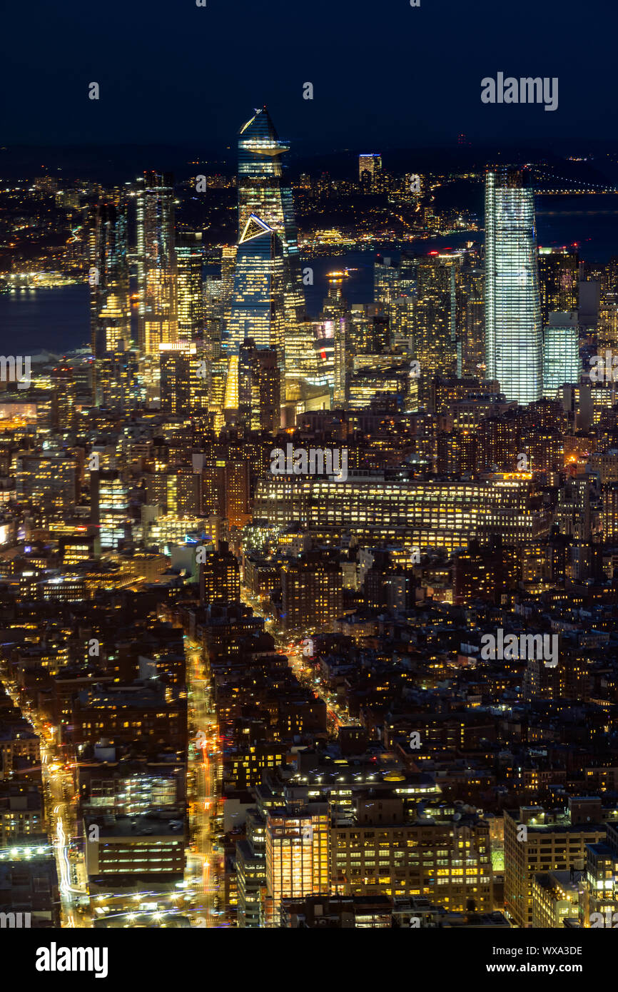 New York city Mid town Aerial Stock Photo - Alamy