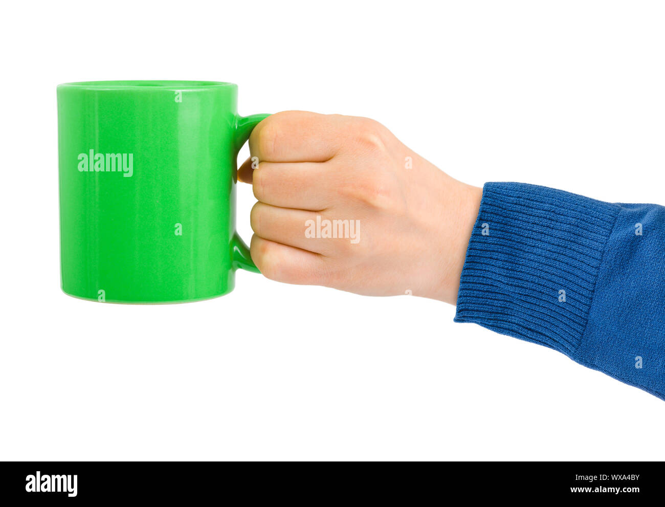 Hand with cup of tea Stock Photo - Alamy