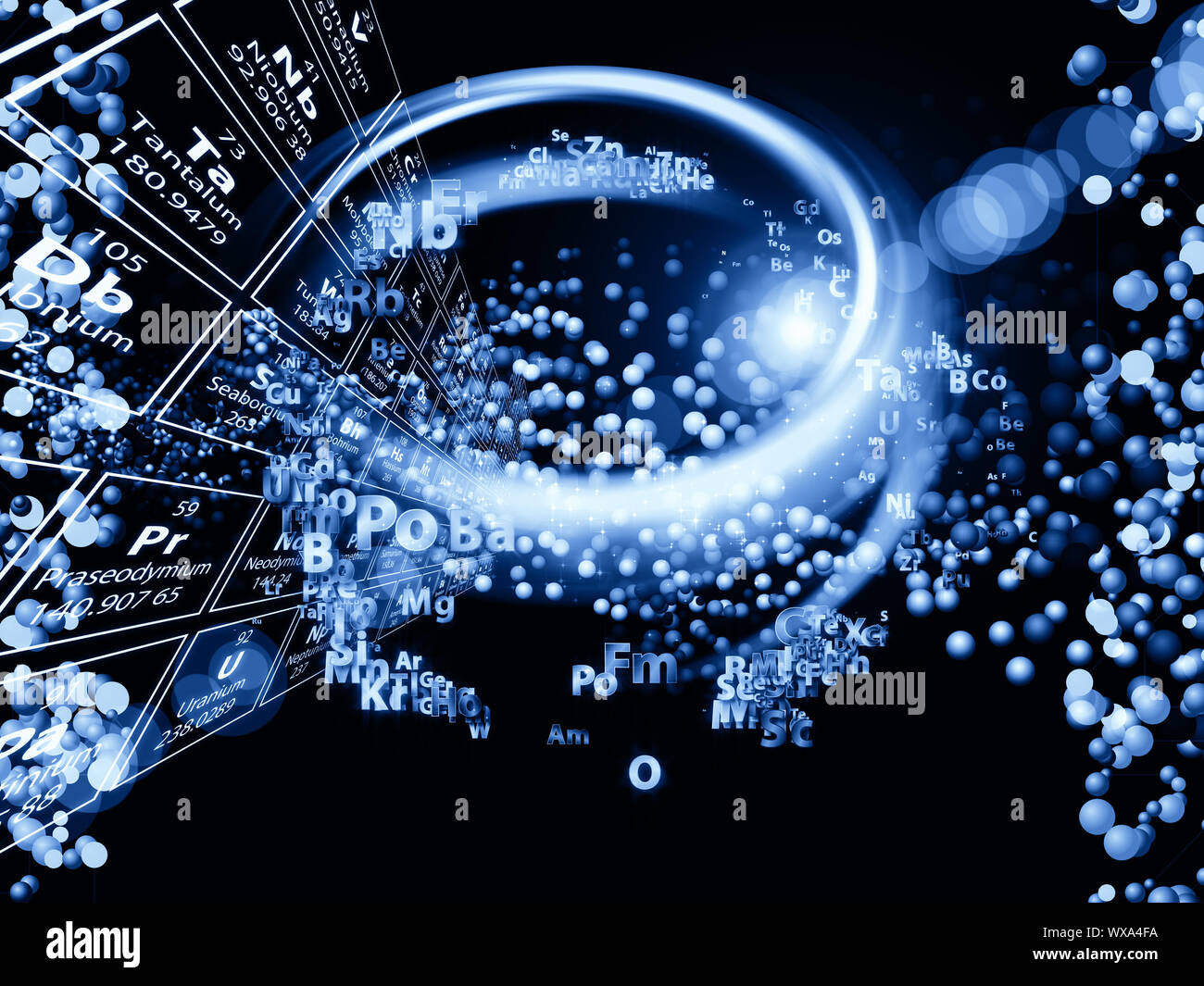 Backdrop design of chemical icons, fractal graphics and design elements ...