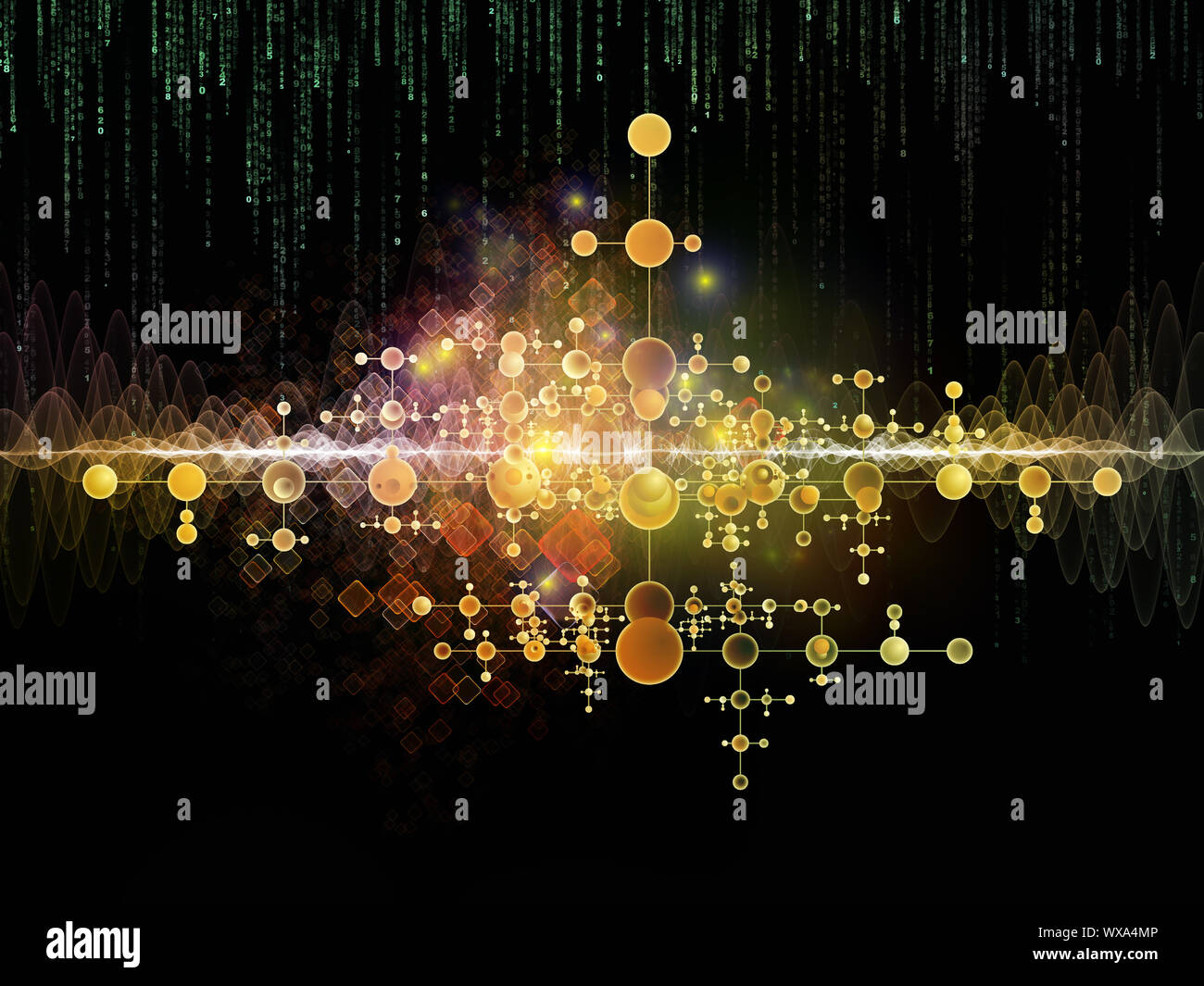 Science series. Backdrop of physics and mechanics related design ...