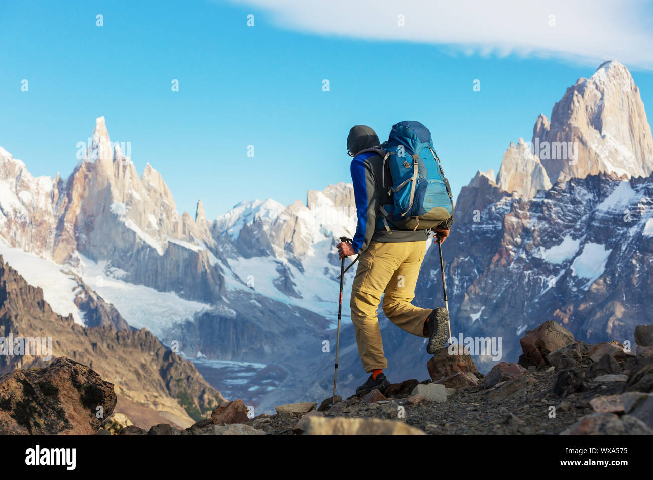 Hike in Patagonia Stock Photo - Alamy