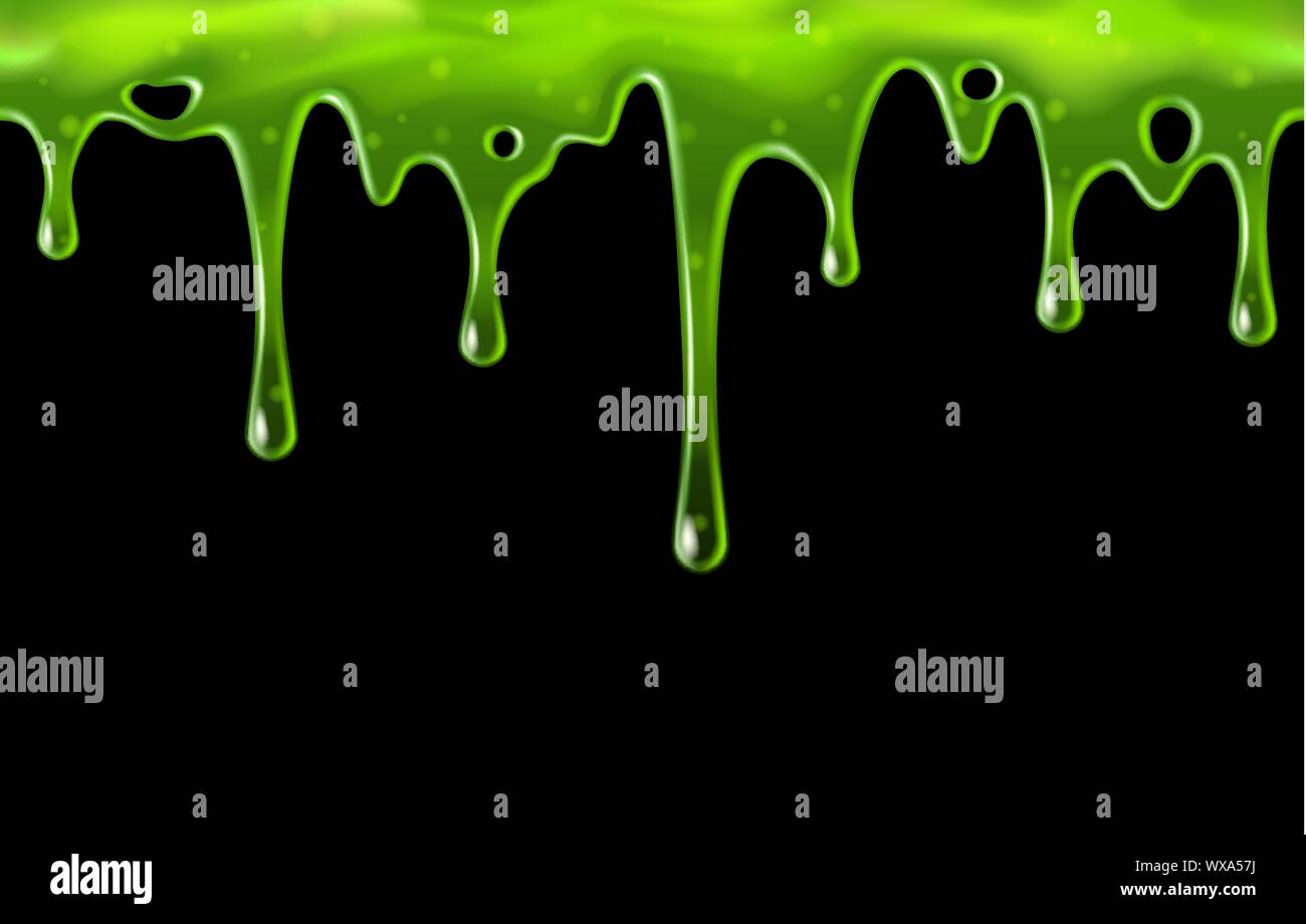 Slime sticky green banner Stock Vector Images - Alamy