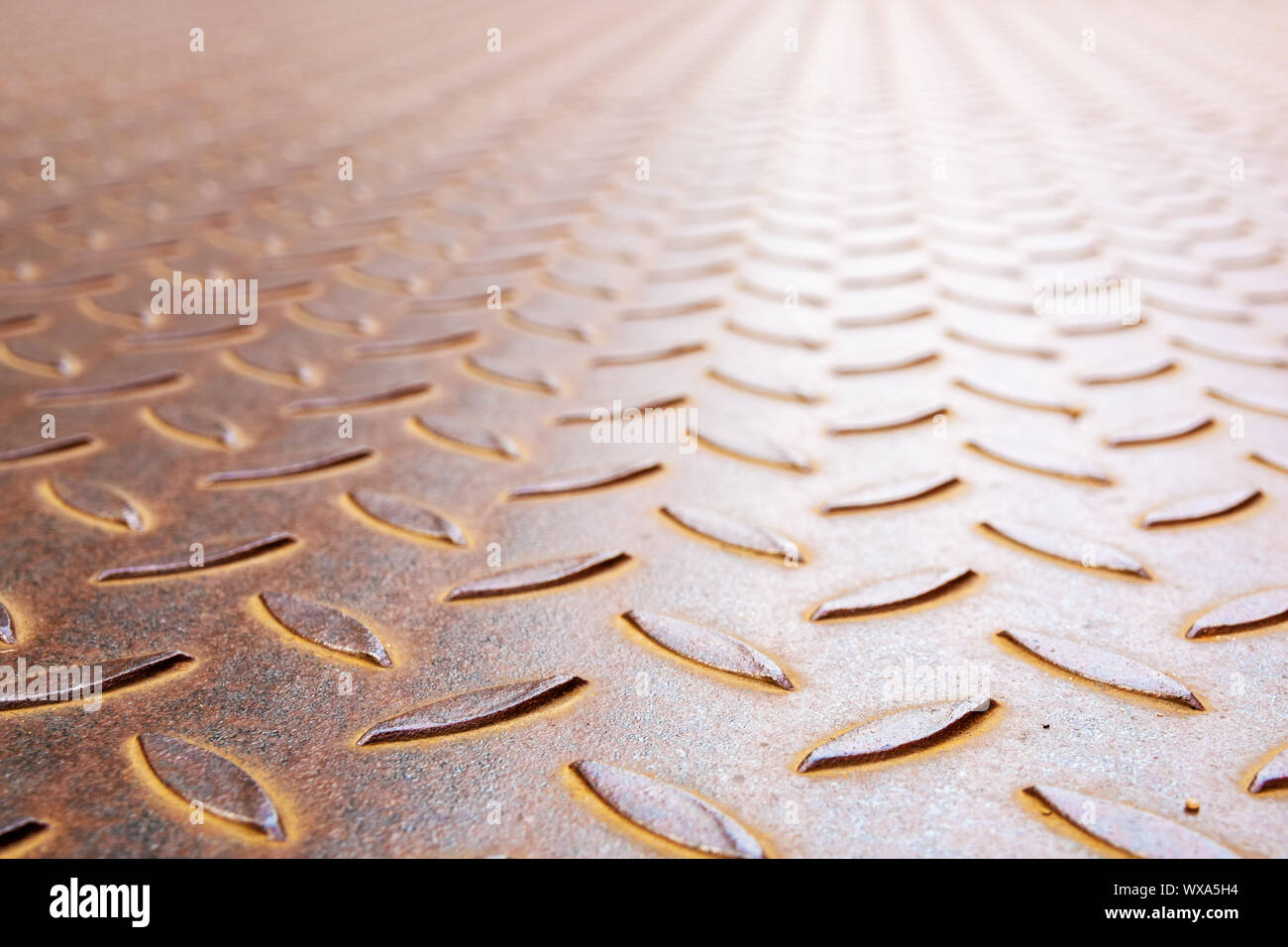 rusty diamond metal plate background Stock Photo - Alamy