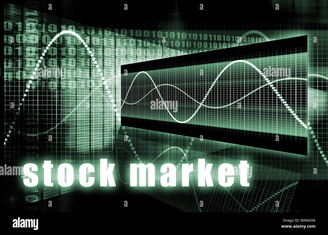Stock Market Graph Data as a Chart Background Stock Photo - Alamy