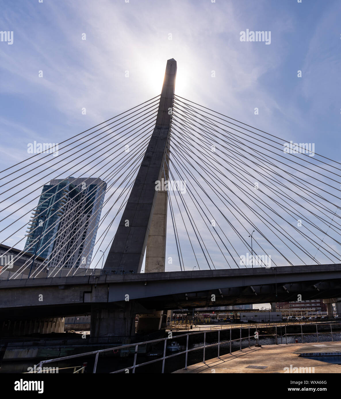 Boston Zakim bridge Stock Photo - Alamy