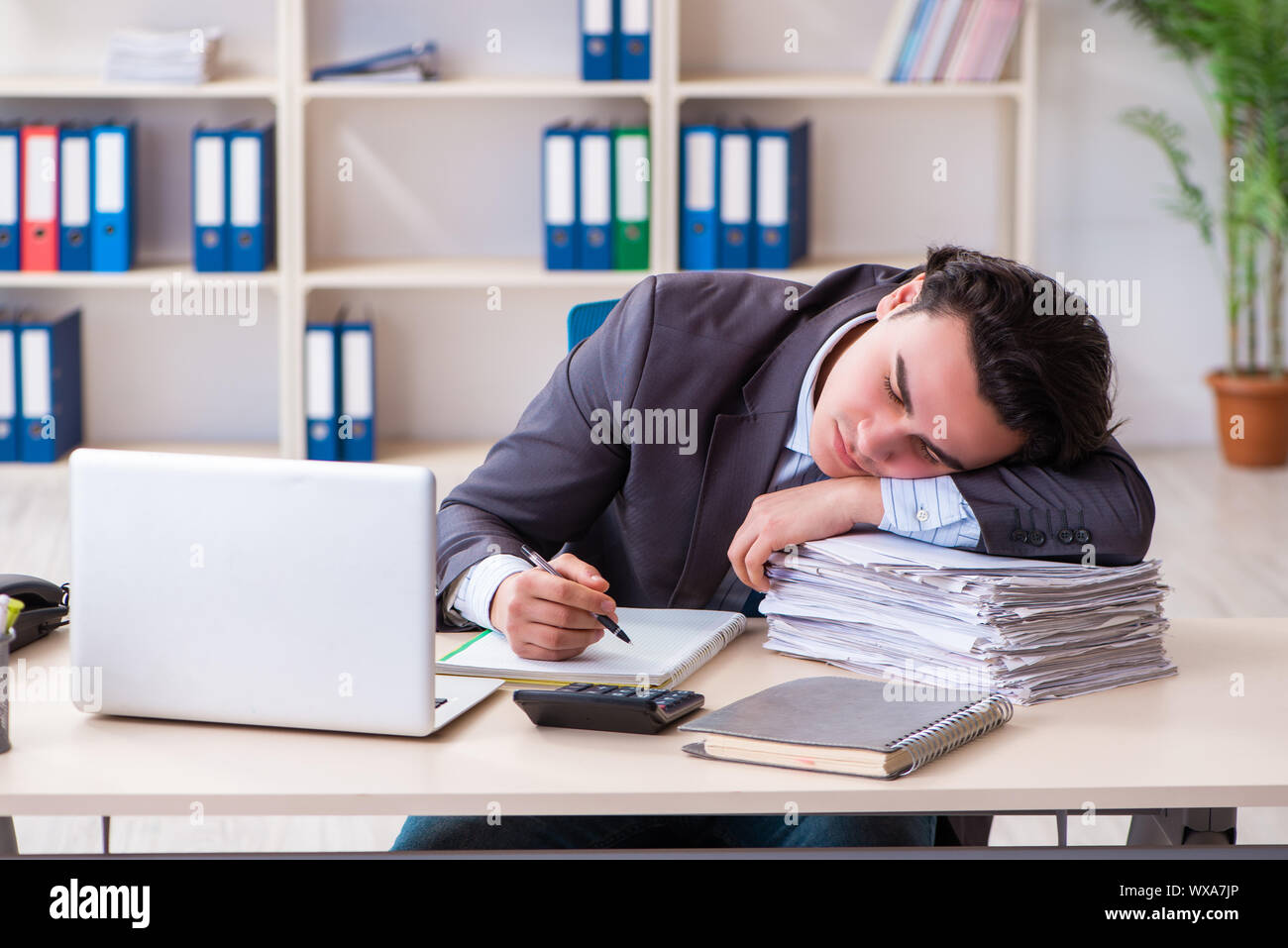 Employee taking nap hi-res stock photography and images - Alamy