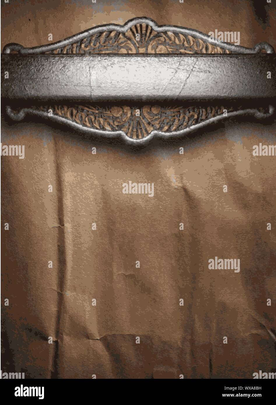 metal and paper background Stock Vector Image & Art - Alamy
