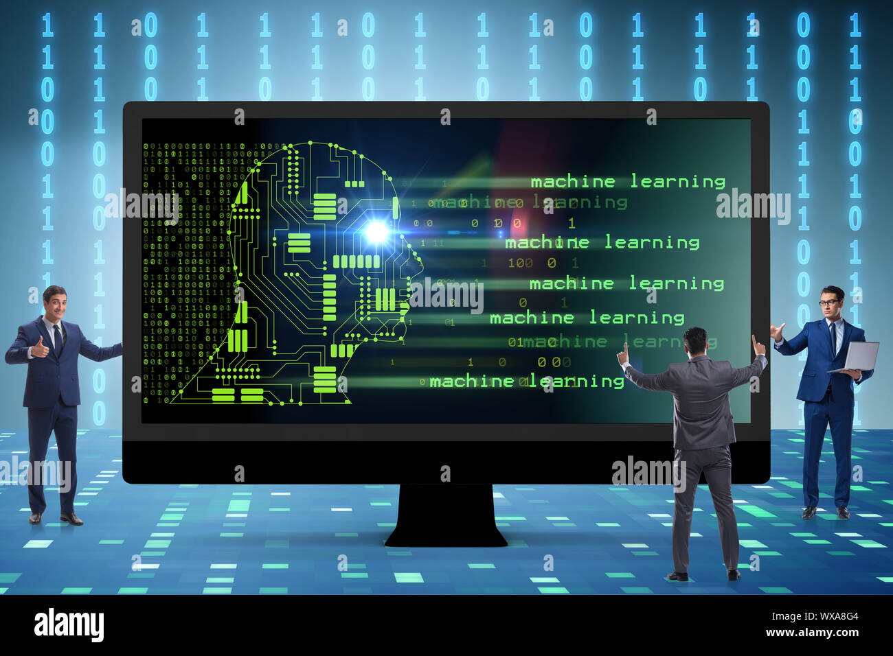 Cognitive computing and machine learning concept Stock Photo - Alamy