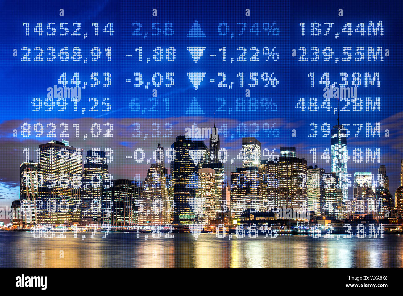 Trading concept with financial chart Stock Photo - Alamy
