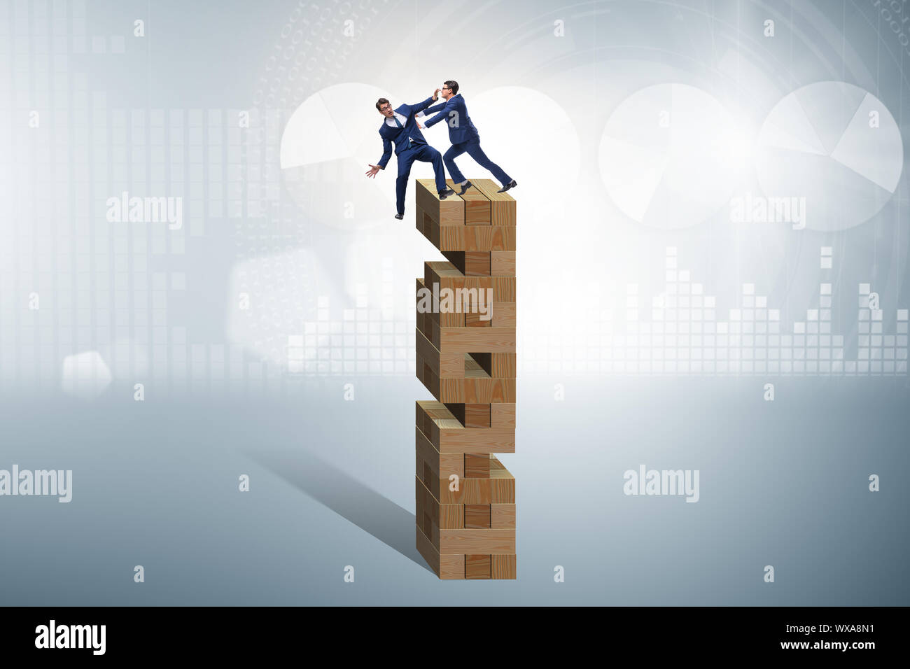 Business competition concept with two businessmen Stock Photo - Alamy