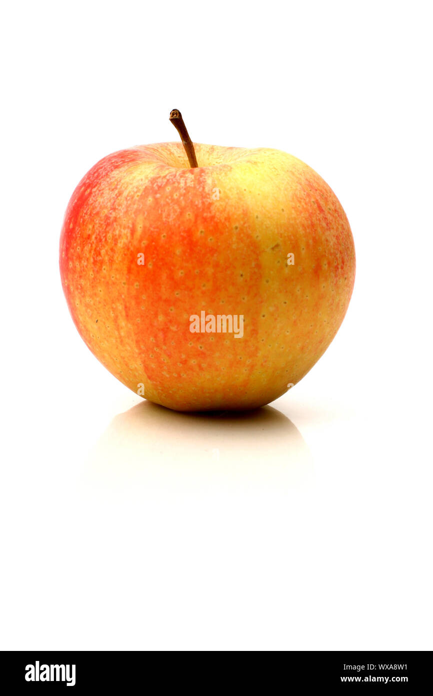 one apple isolated on white background Stock Photo - Alamy
