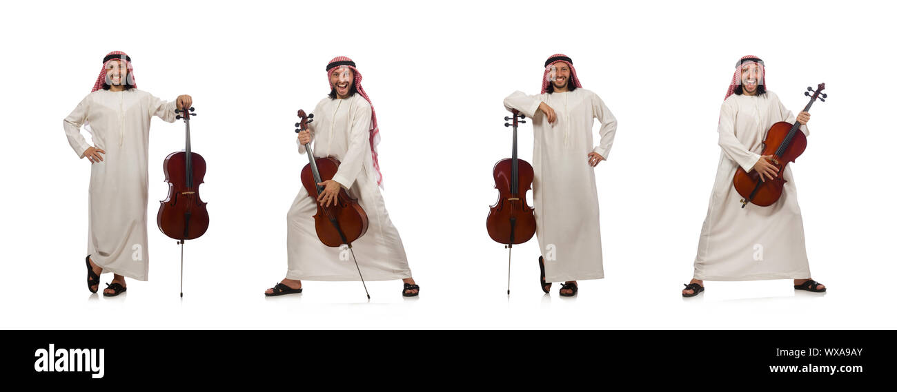 Arab man playing musical instrument Stock Photo - Alamy