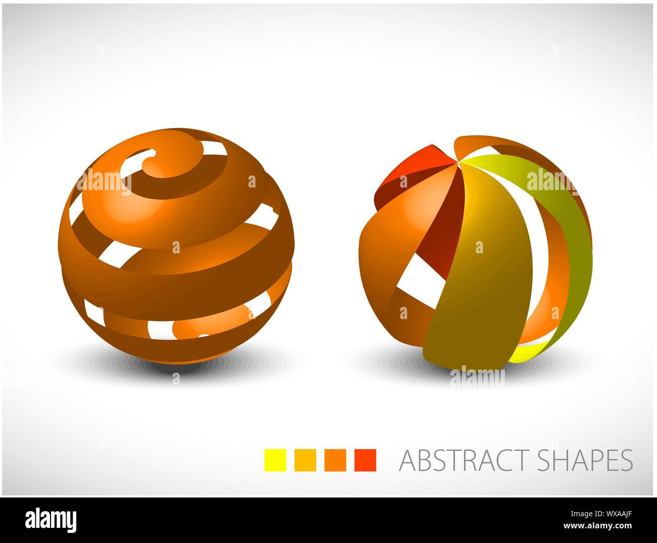 Collection of abstract spheres made from colorful stripes Stock Vector ... Collection of abstract spheres made from colorful stripes Stock Vector ...