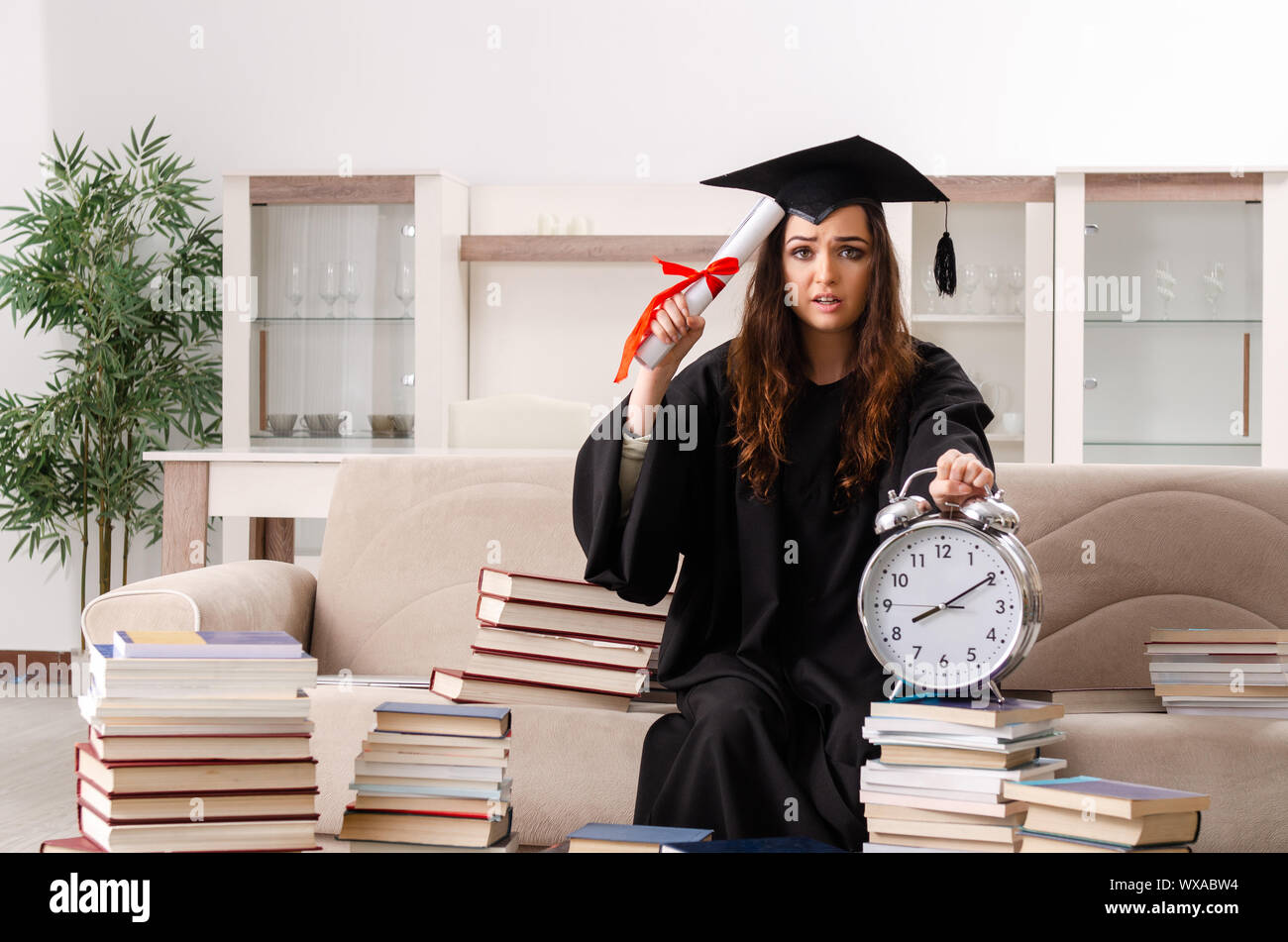 Young female student graduating from the university Stock Photo - Alamy