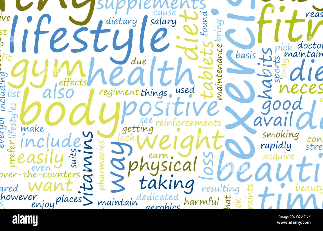 Healthy Lifestyle through Fitness as a Art Stock Photo - Alamy