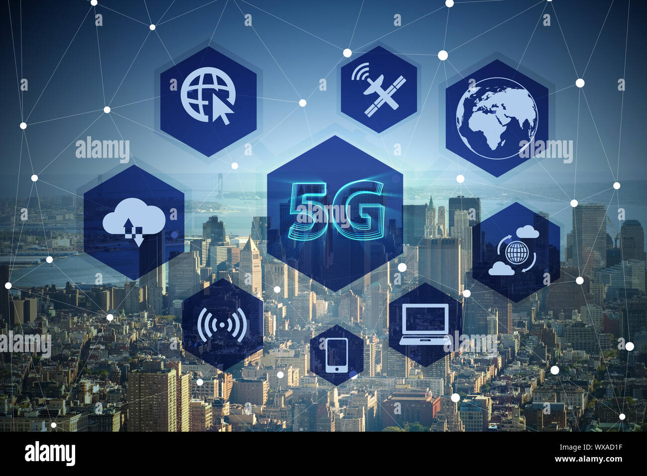5g internet concept in technology concept Stock Photo - Alamy