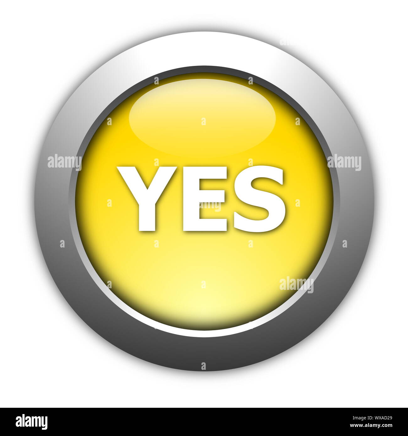 illustration of yes and no button for internet website Stock Photo - Alamy
