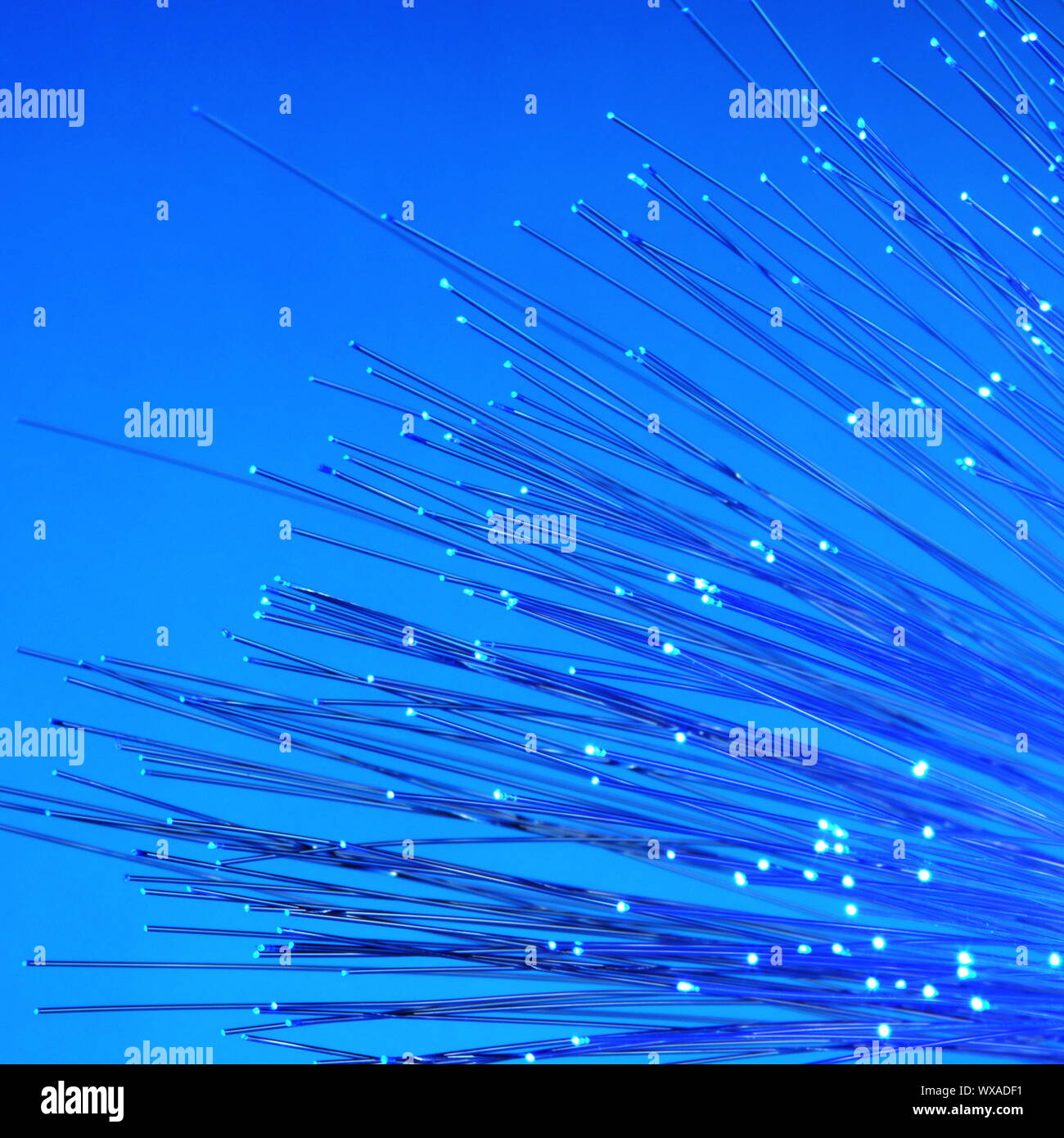 internet or tele communication via glass fiber optics Stock Photo - Alamy