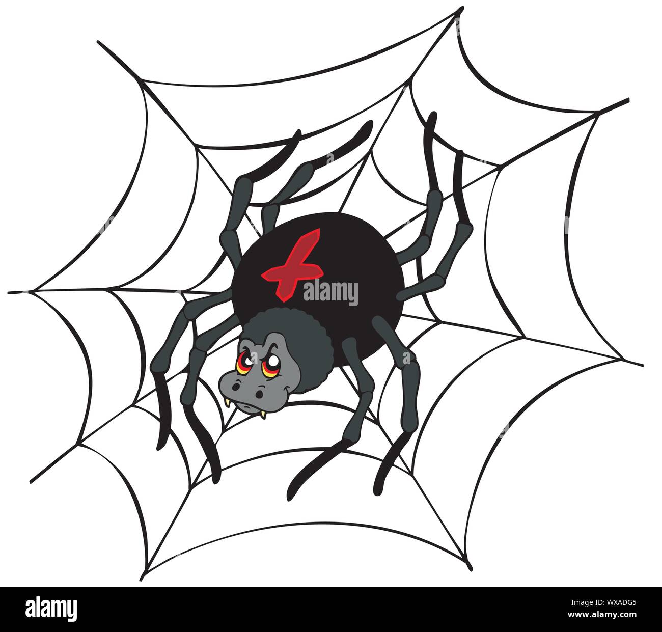 Big cartoon spider Stock Vector Image & Art - Alamy