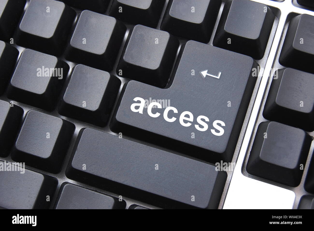 black access button on a computer keyboard Stock Photo - Alamy