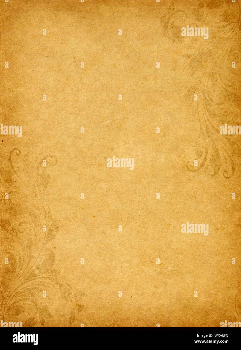 old grunge paper background with vintage victorian style Stock Photo ...
