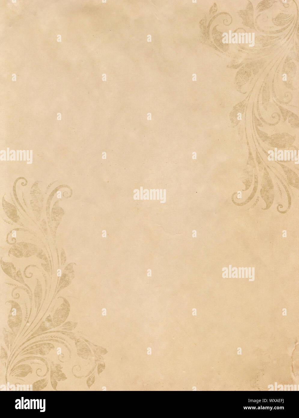 old grunge paper background with vintage victorian style Stock Photo ...