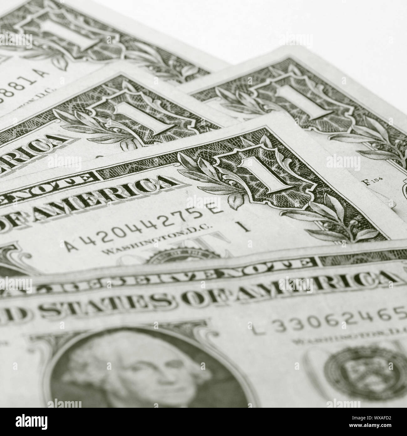 one dollar background macro close up Stock Photo - Alamy