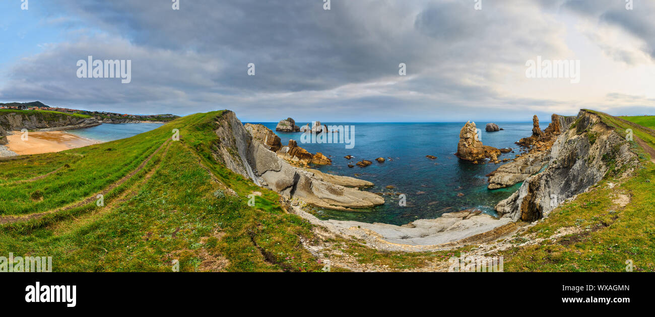 Atlantic Ocean coastline landscape Stock Photo - Alamy