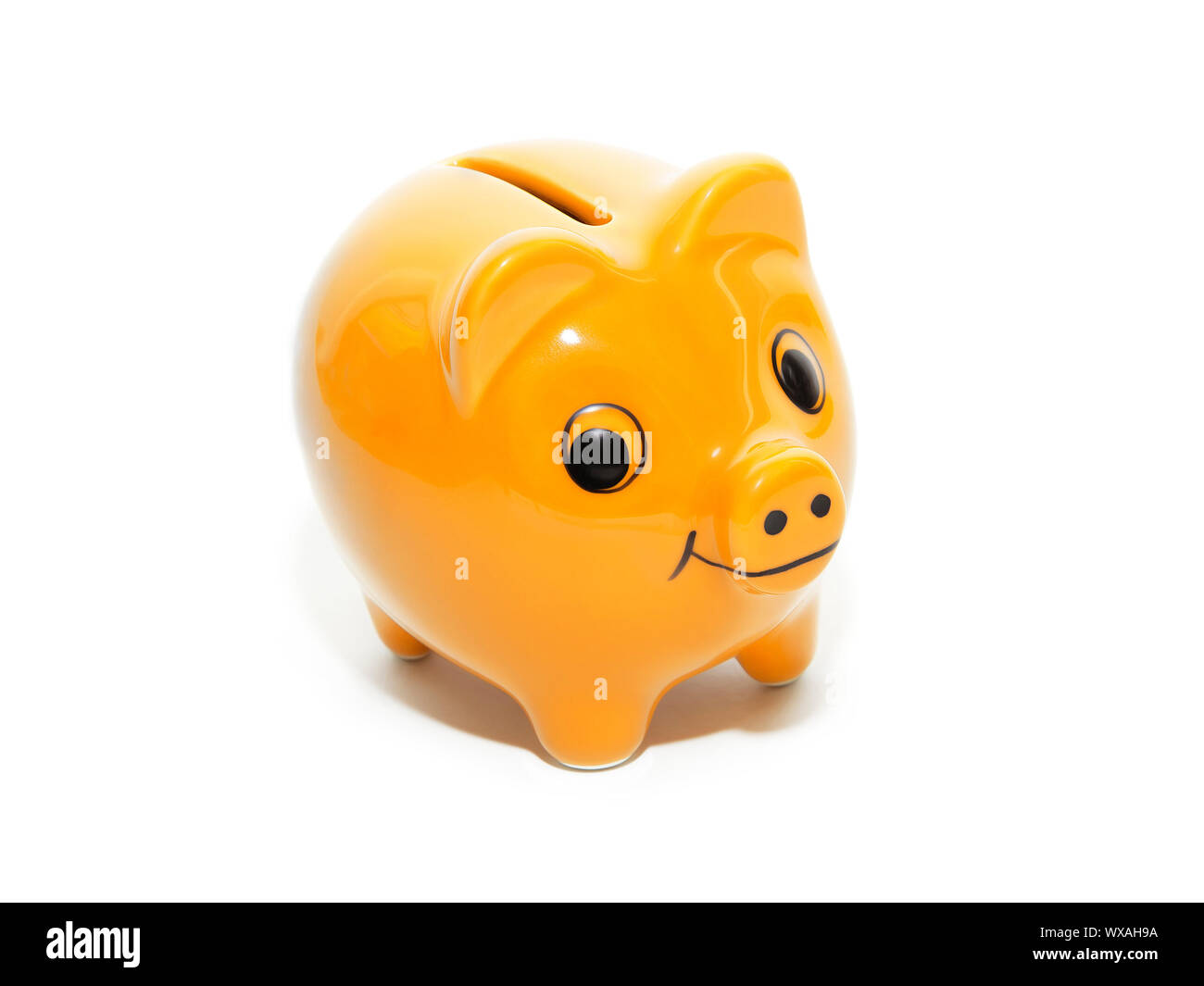 An image of a sweet yellow money pig Stock Photo - Alamy