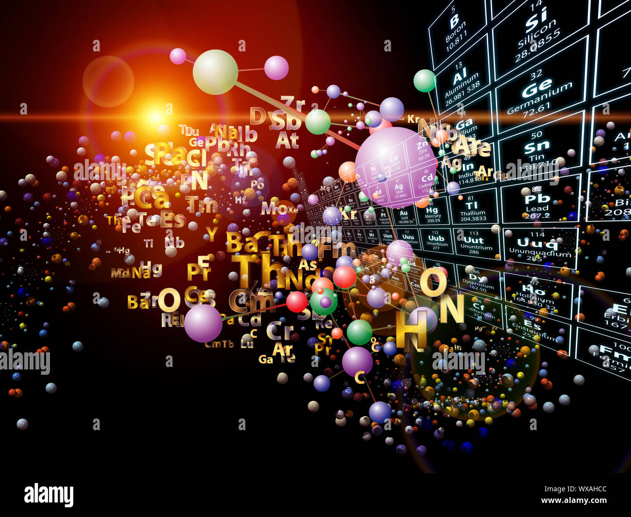 Chemical elements relationship hi-res stock photography and images - Alamy