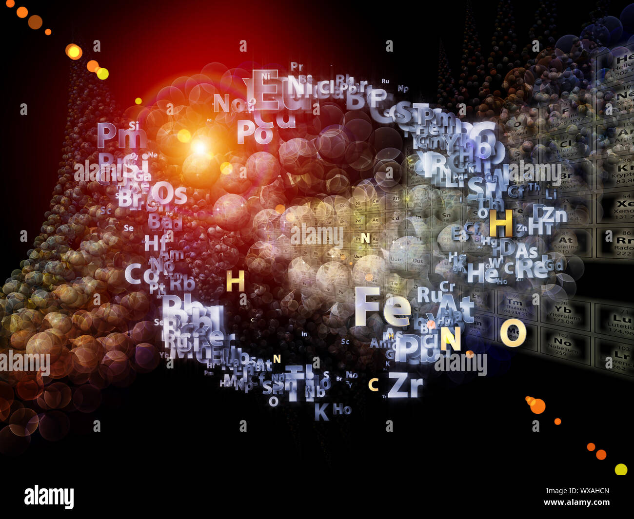 Backdrop of chemical icons, fractal graphics and design elements to ...
