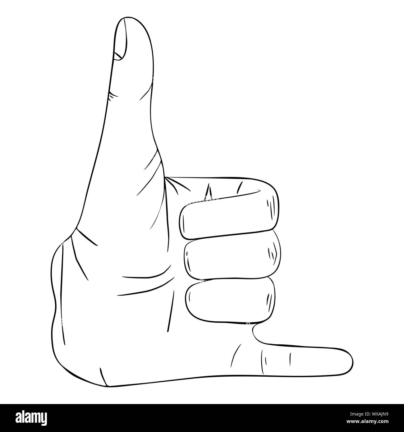 Holding phone one hand Stock Vector Images - Alamy