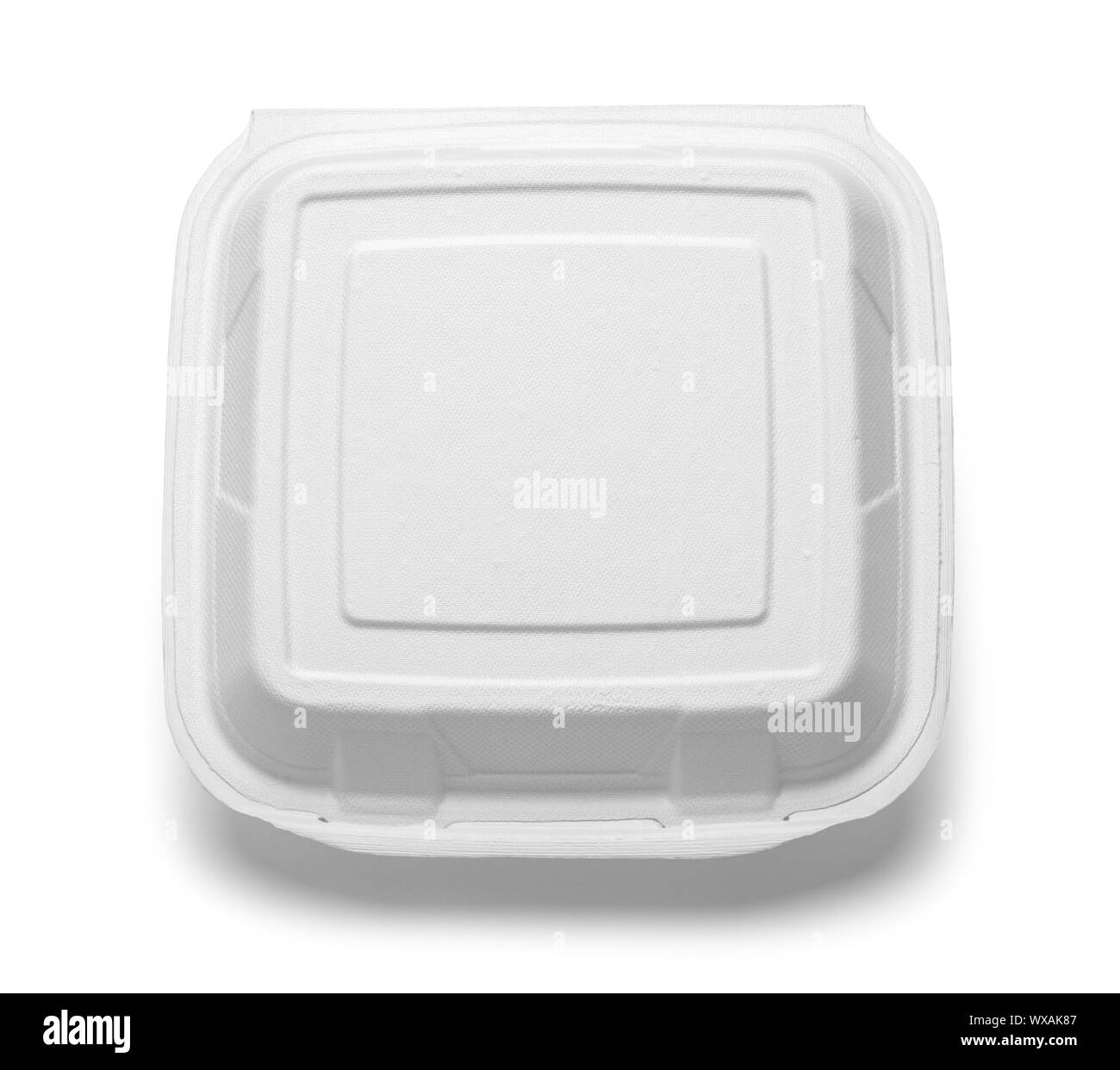 Fast Food Take Out Box Top View Isolated on White Stock Photo - Alamy