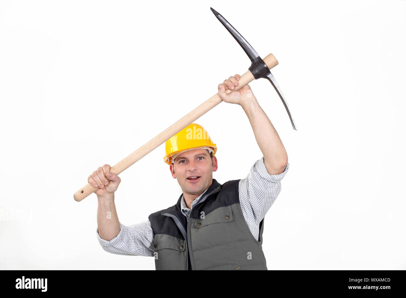 Man carrying pickax hi-res stock photography and images - Alamy